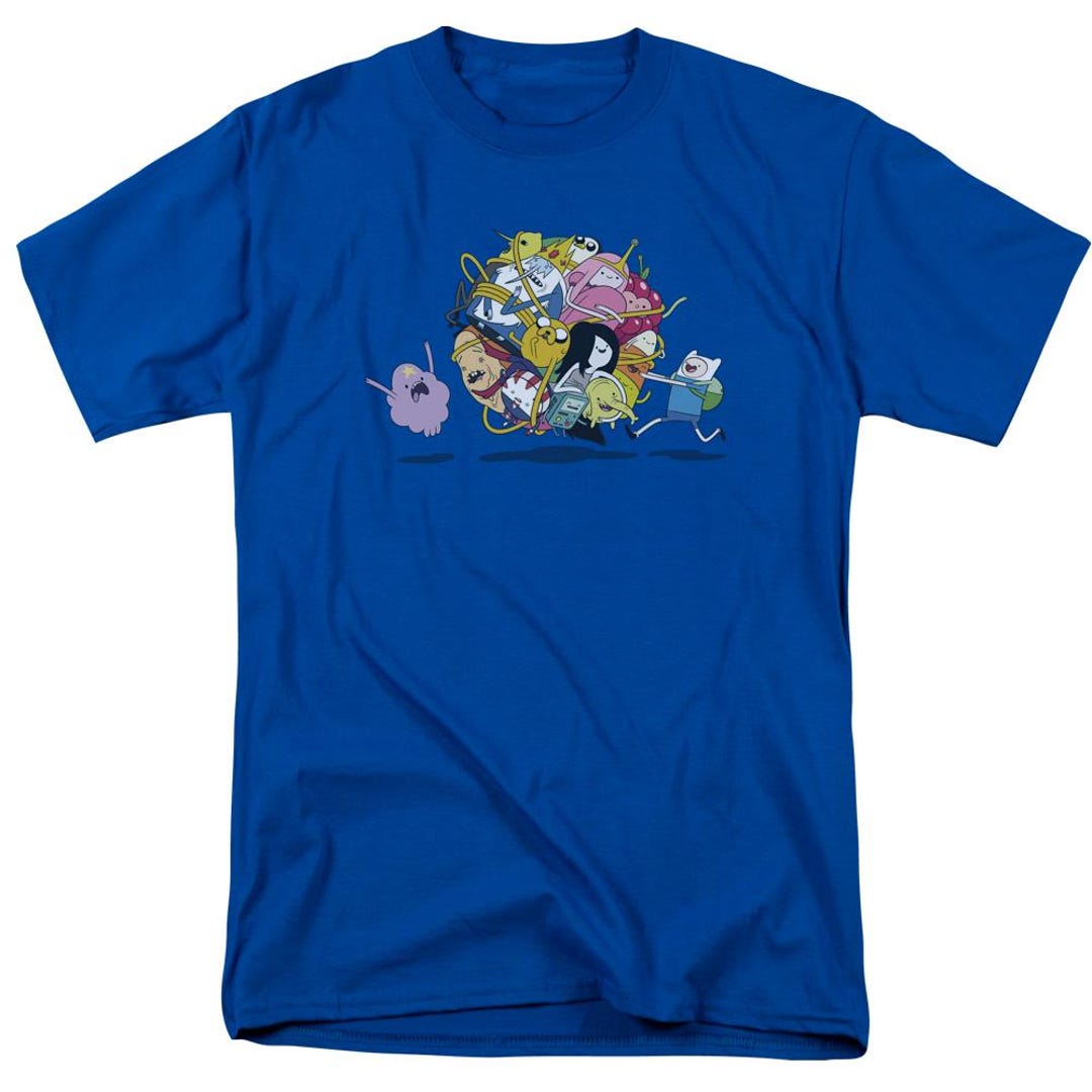 Adventure Time Characters in a Glob Ball Royal Blue Shirts - Etsy