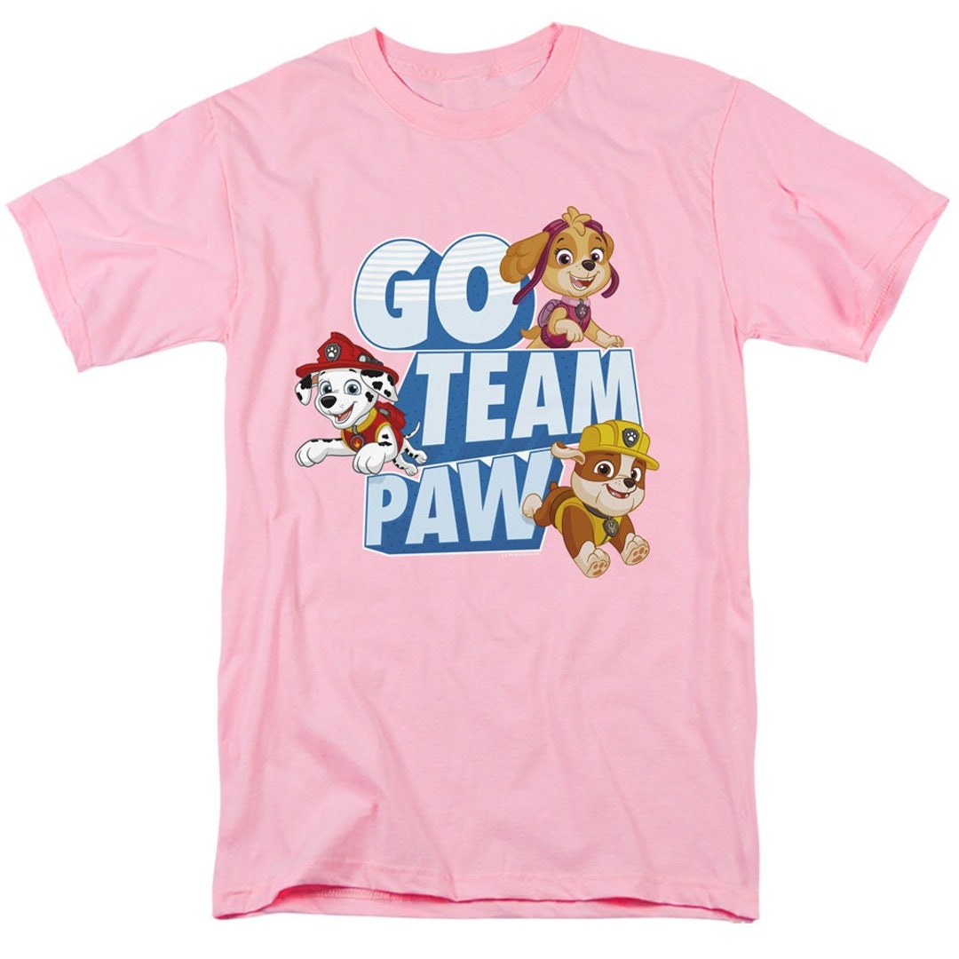 Paw Patrol Go Team Paw Pink Shirts - Etsy