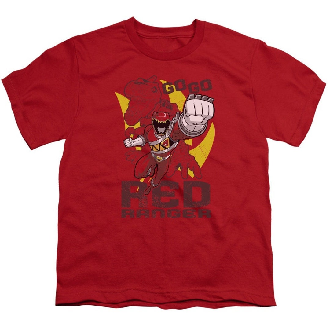 Power Rangers Go Go Red Ranger Kid's Red Shirts - Etsy
