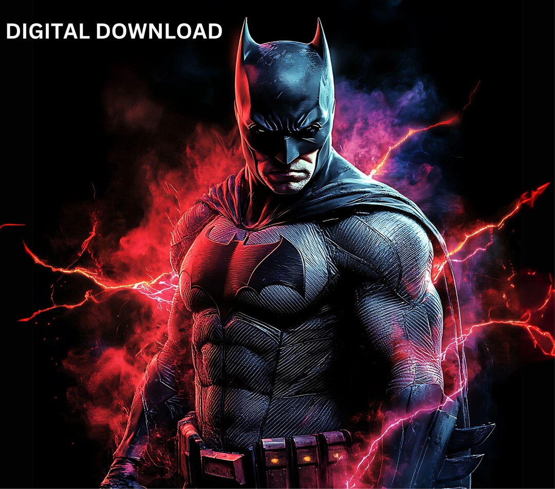 Dark Knight Photo Realistic Style Gotham, PNG PDF Files, DTF ...