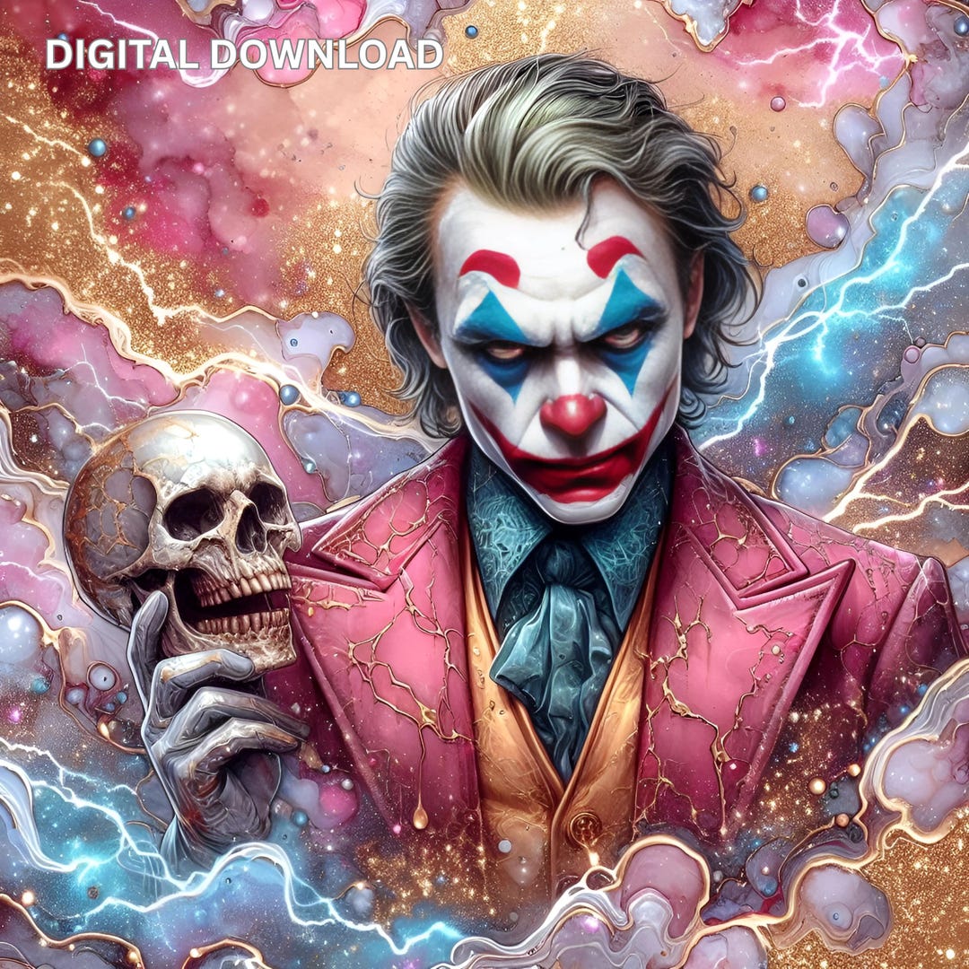 Joker PNG PDF File 300DPI High Resolution Arkham Asylum Creepy Movie ...