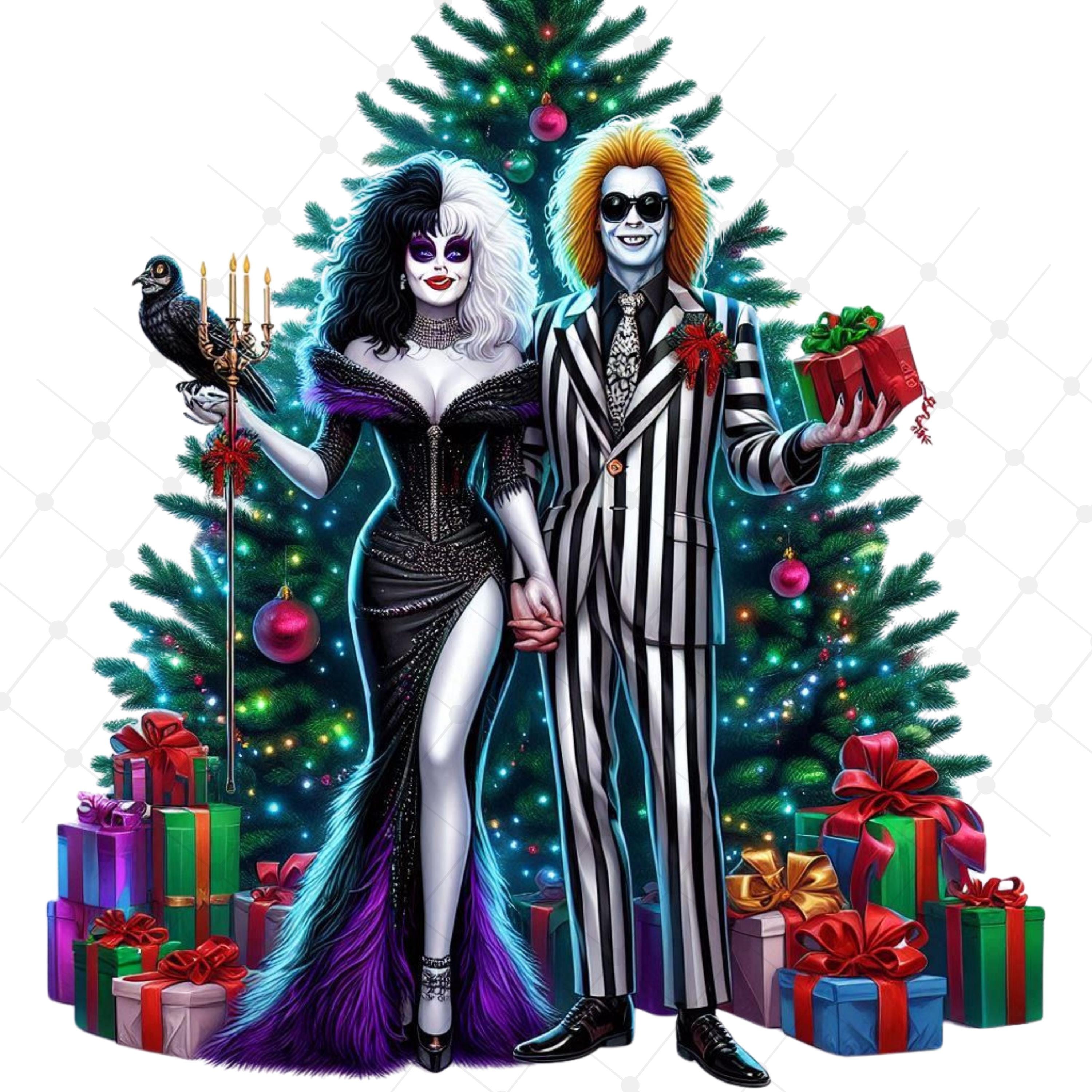 5 High-quality 300DPI Christmas Lydia and Beetlejuice PNG Files ...