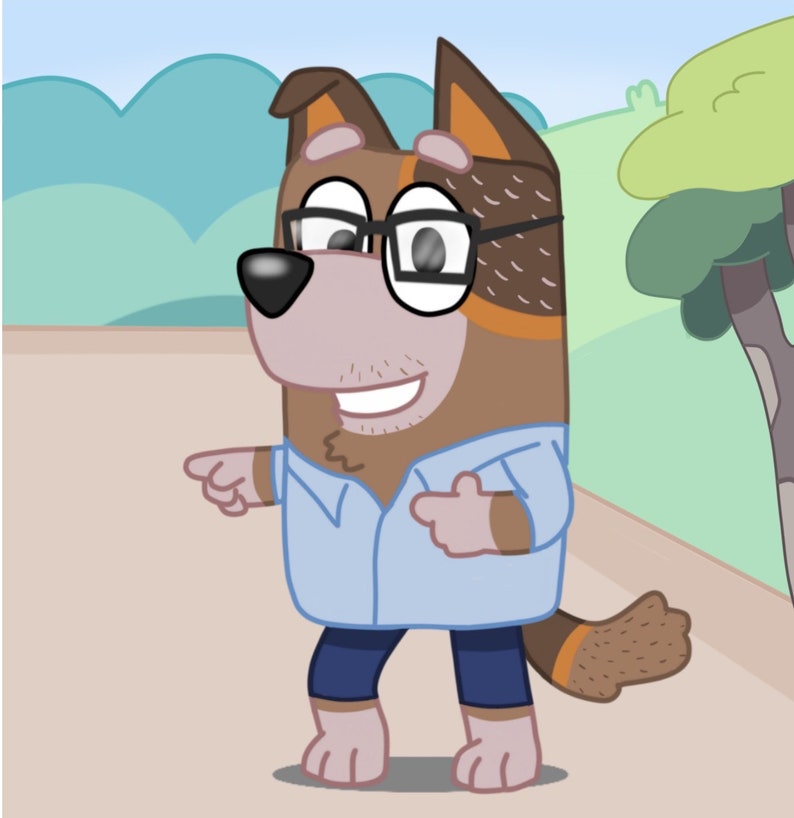 Custom Personalised Bluey Style Family Portraits High - Etsy UK