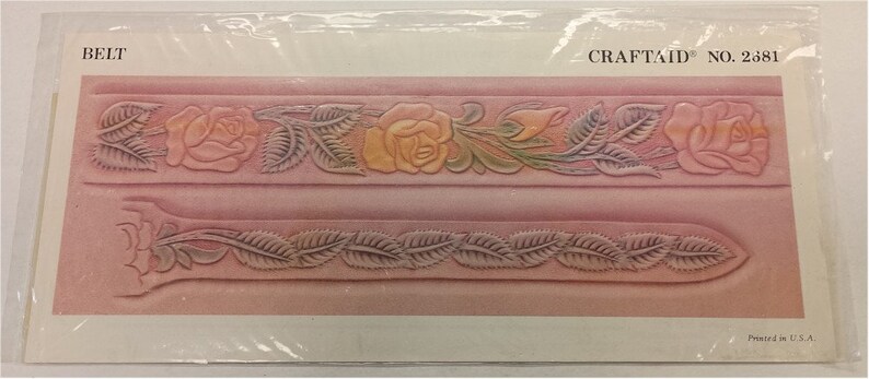 Vintage Craftaid LEATHER Belt Template No.2681 - Etsy