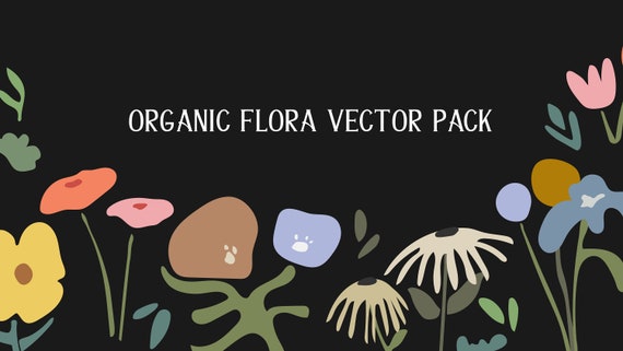 Organic Flora Vector Pack - Etsy