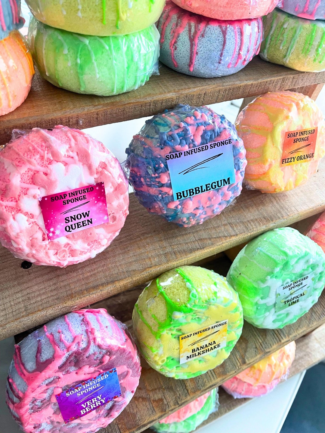 Mini Soap Infused Sponges | up to 3 Weeks Use | Children's Bath and ...