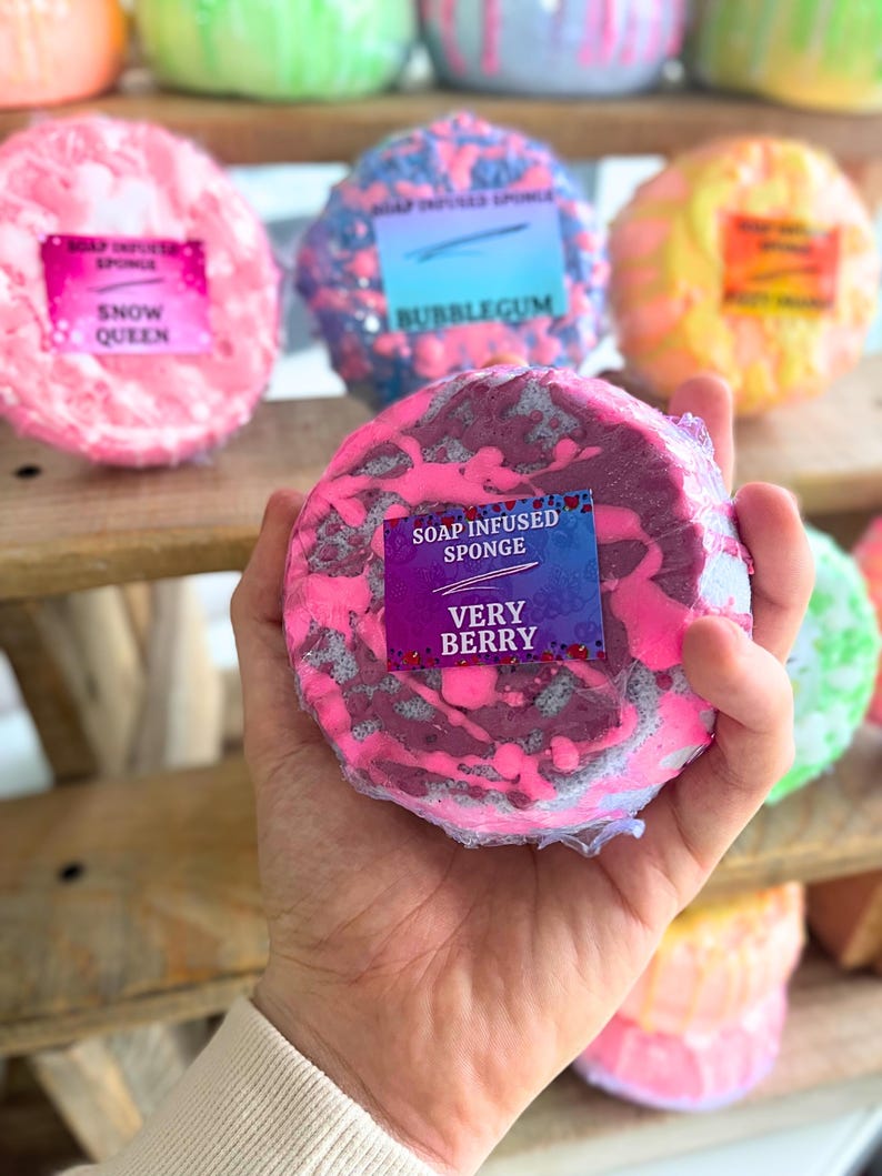 Mini Soap Infused Sponges | up to 3 Weeks Use | Children's Bath and ...