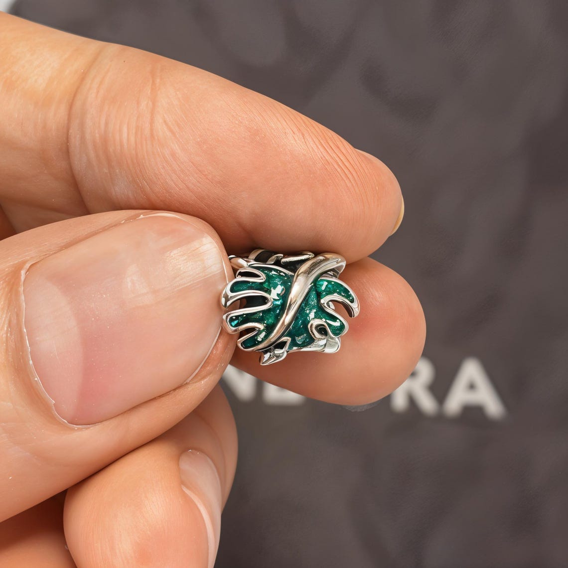 PANDORA Green Monstera Leaves Dangle Charm 793332C01 - Etsy