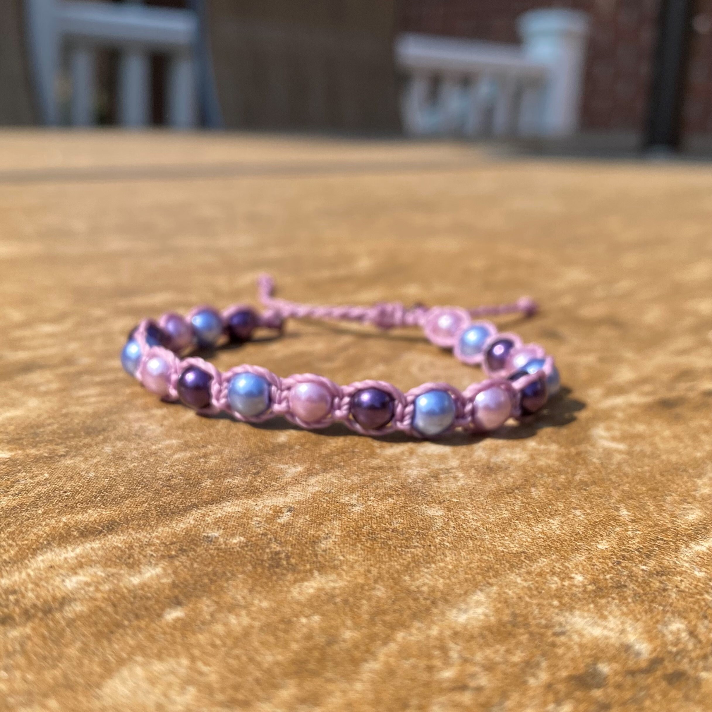 Beaded Macrame Adjustable Bracelets | Etsy