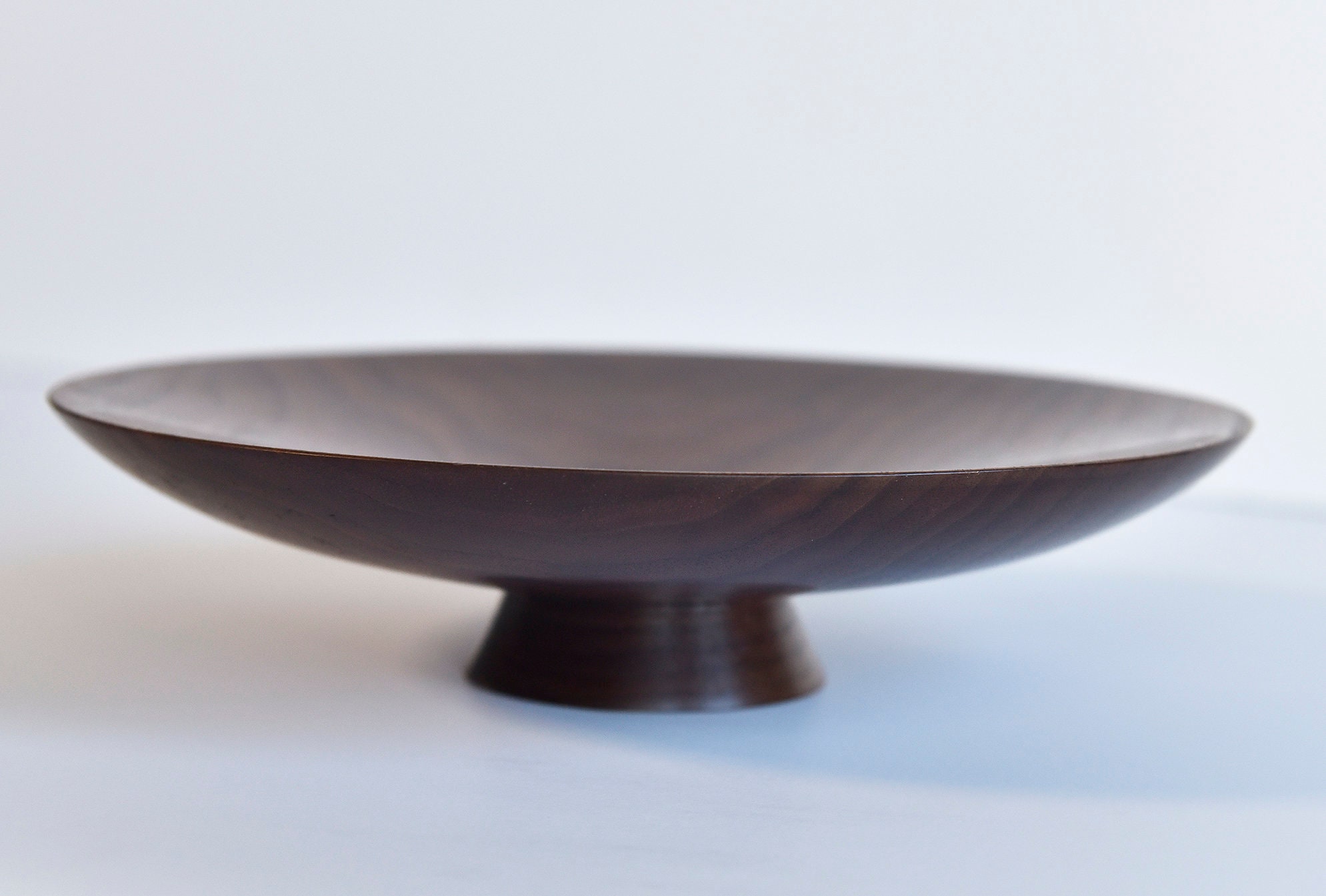Walnut Wood Footed Platter - Etsy