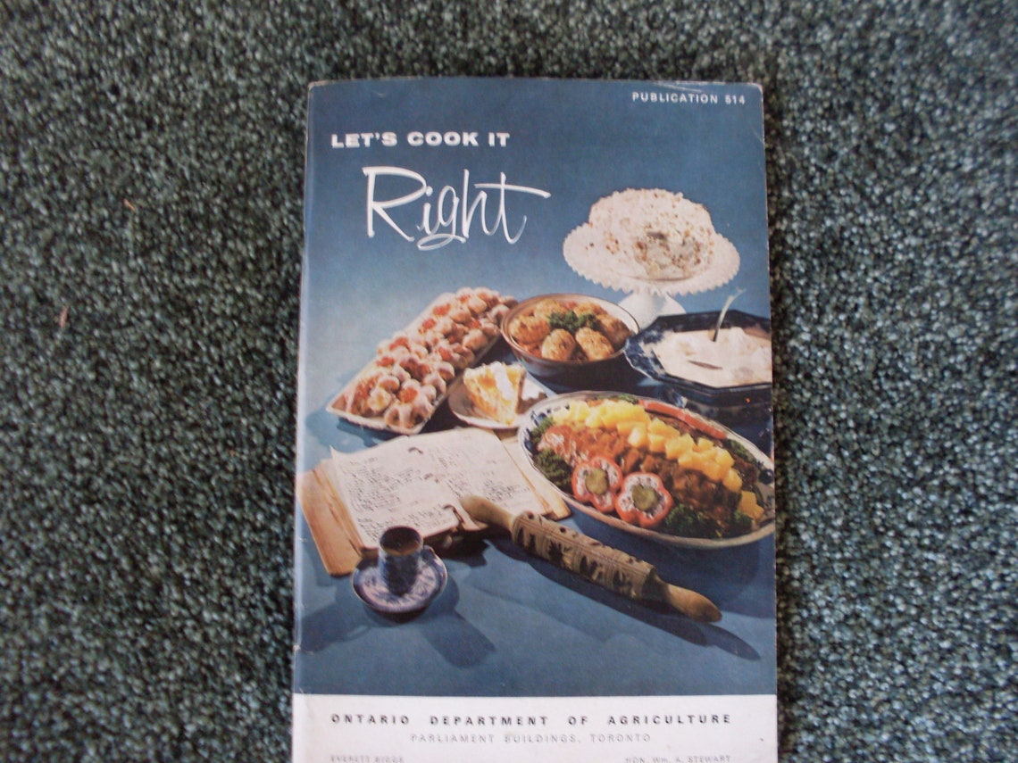 Vintage Book Paper, Cooking Pamphlets - Etsy
