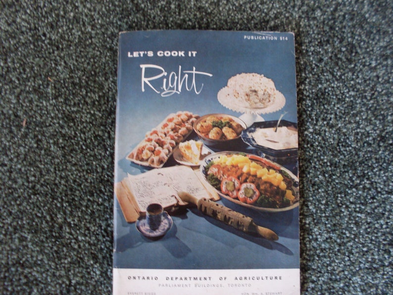Vintage Book Paper, Cooking Pamphlets - Etsy