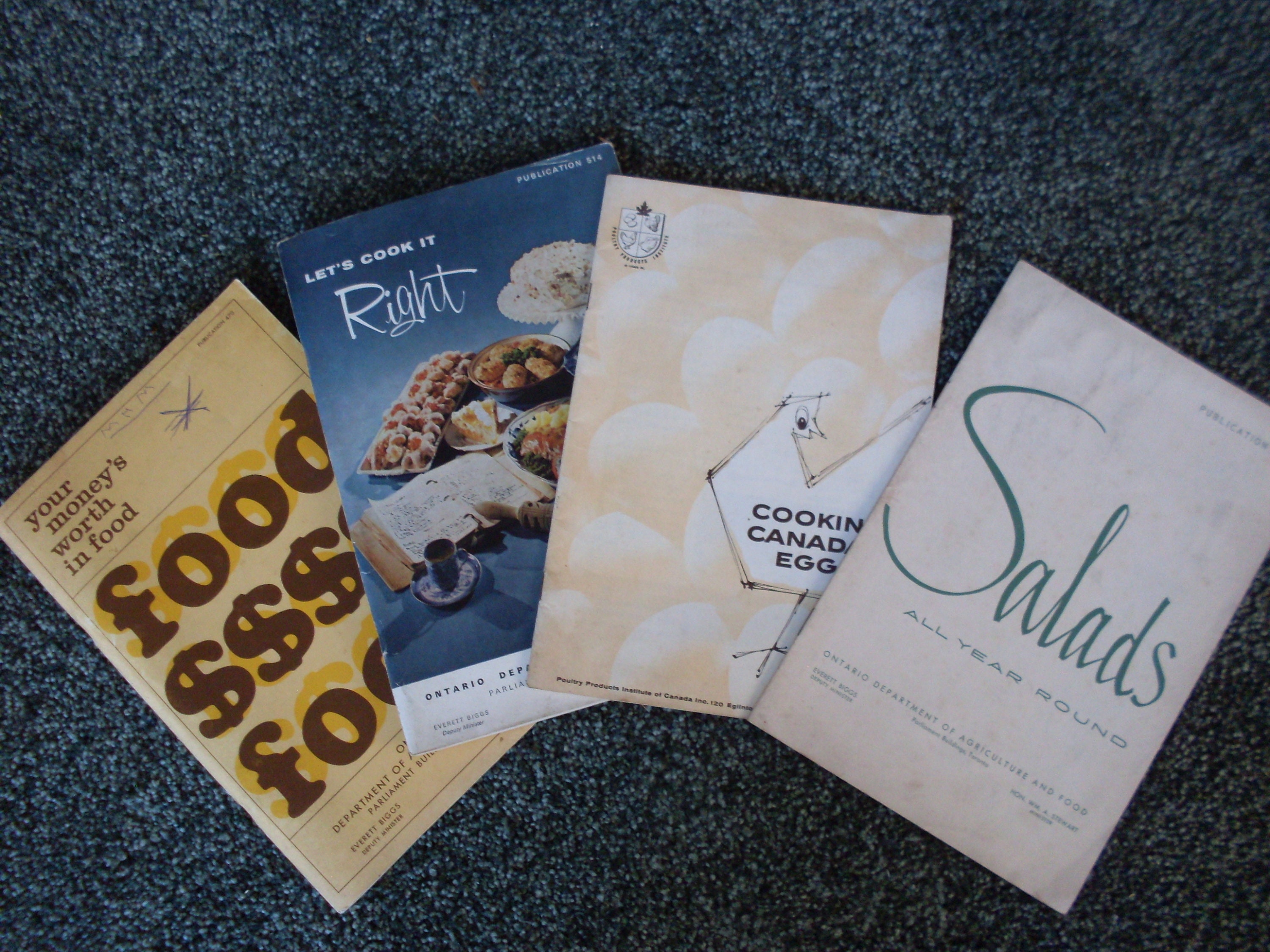 Vintage Book Paper, Cooking Pamphlets - Etsy