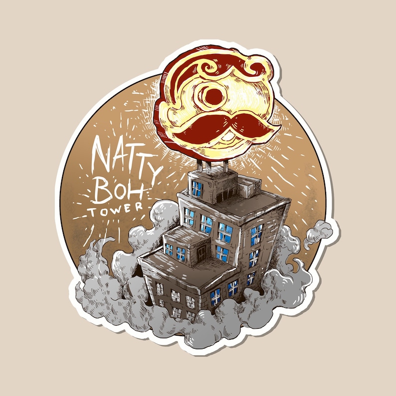 Natty Boh Tower Baltimore Maryland - Etsy