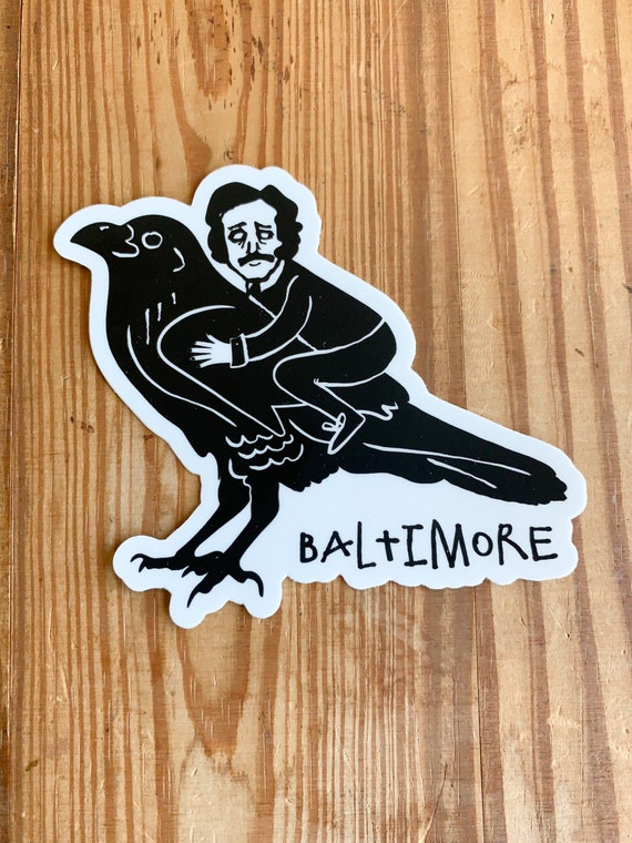 Vinyl High Quality Edgar Allan Poe Sticker | Etsy