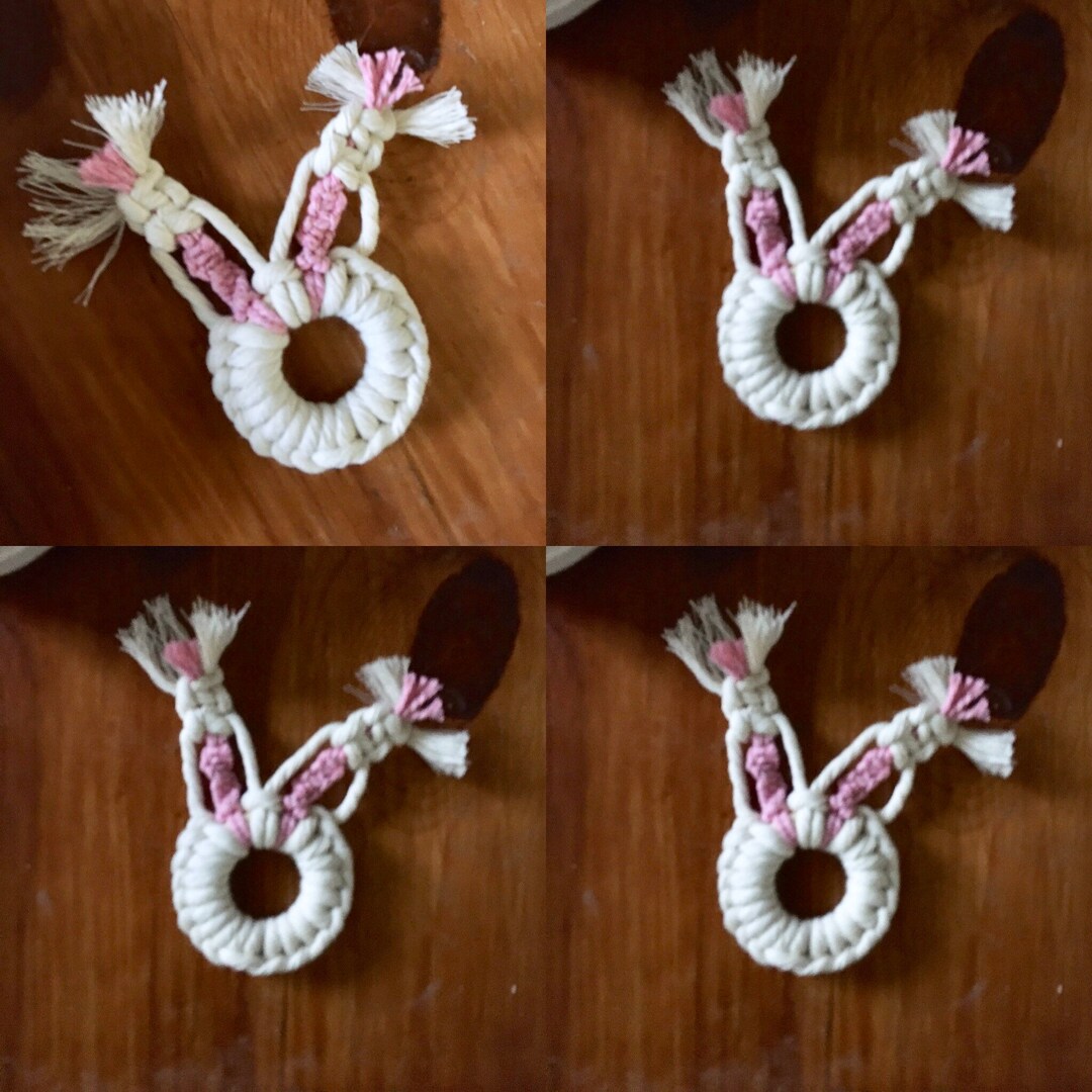 Bunny Ears | Decoration | Macrame | Holiday | Easter | Ornament ...