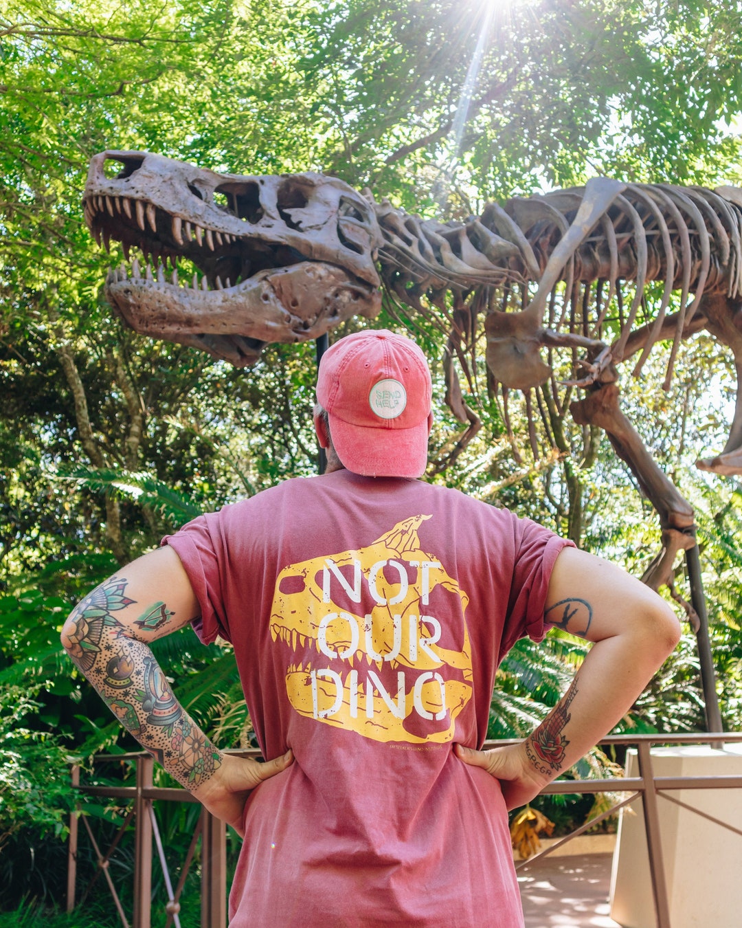 Not Our Dino Pocket Tee Dinosaur Tee Disney Inspired Tee - Etsy