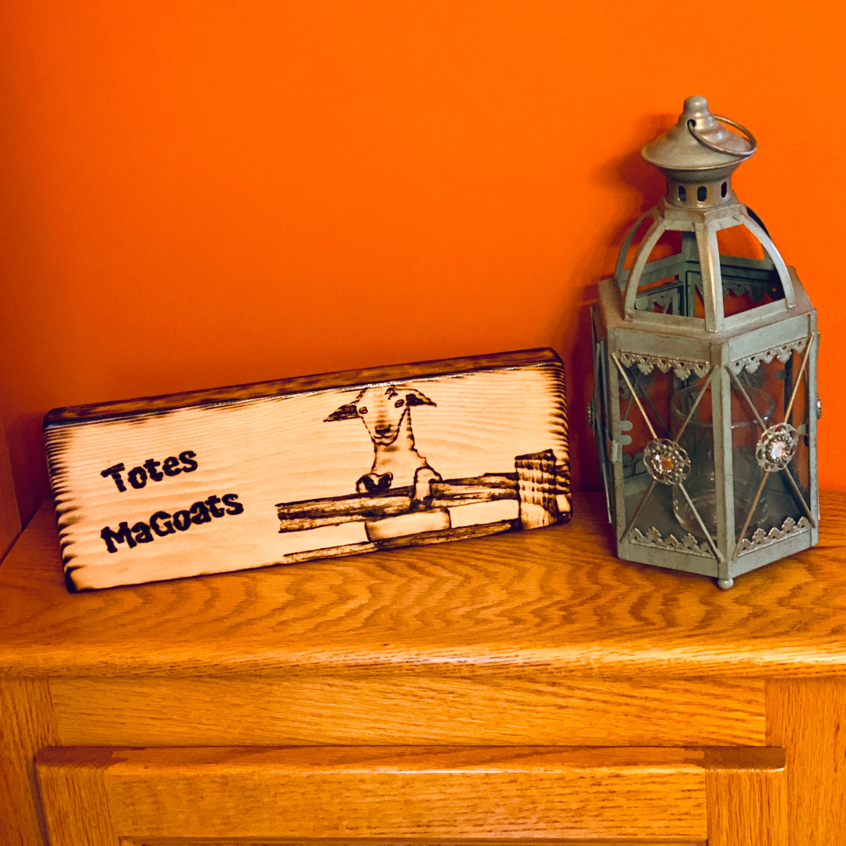 Totes Magoats Wood Burned Sign - Etsy