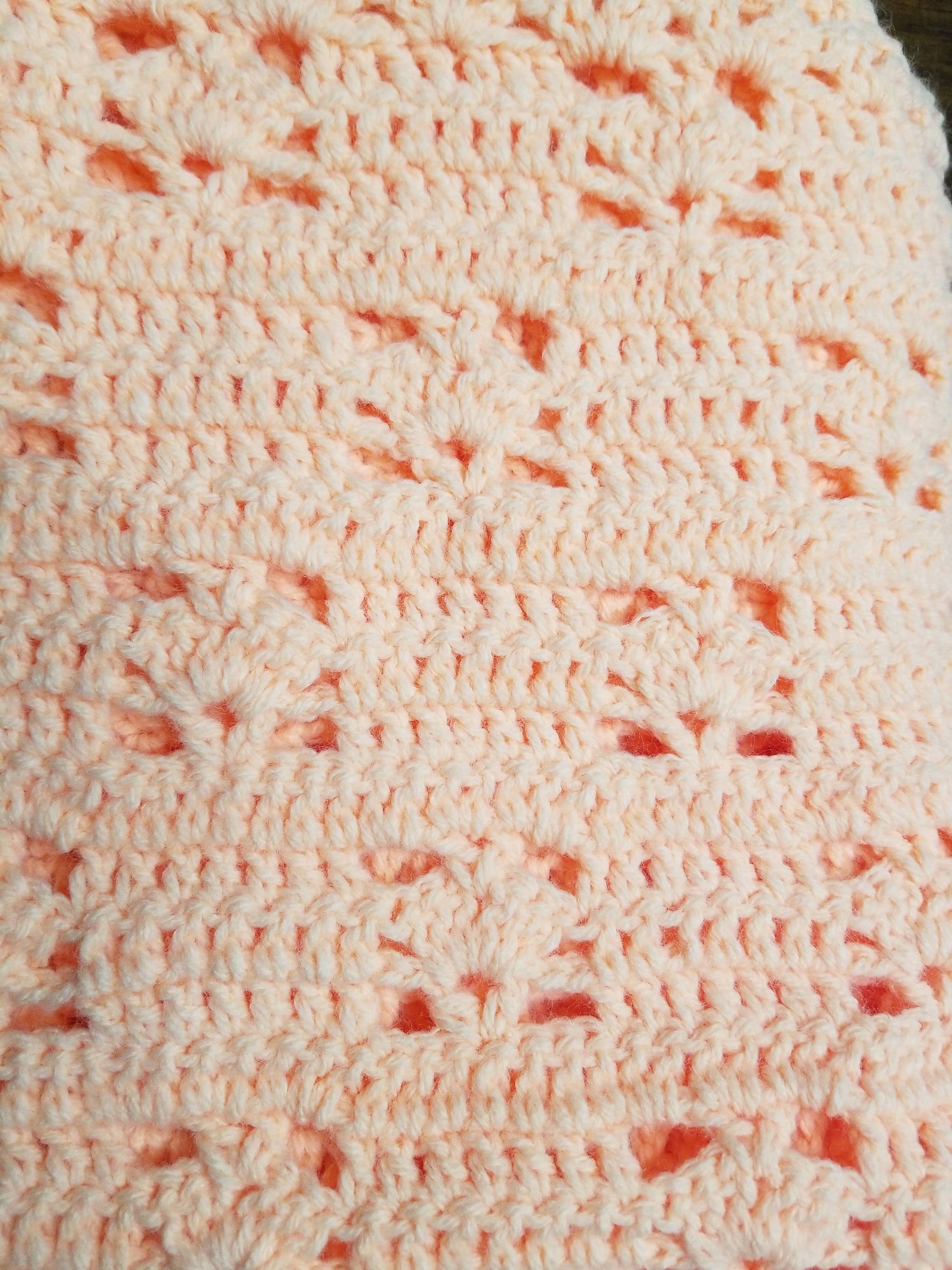 Orange Crocheted Blanket - Etsy