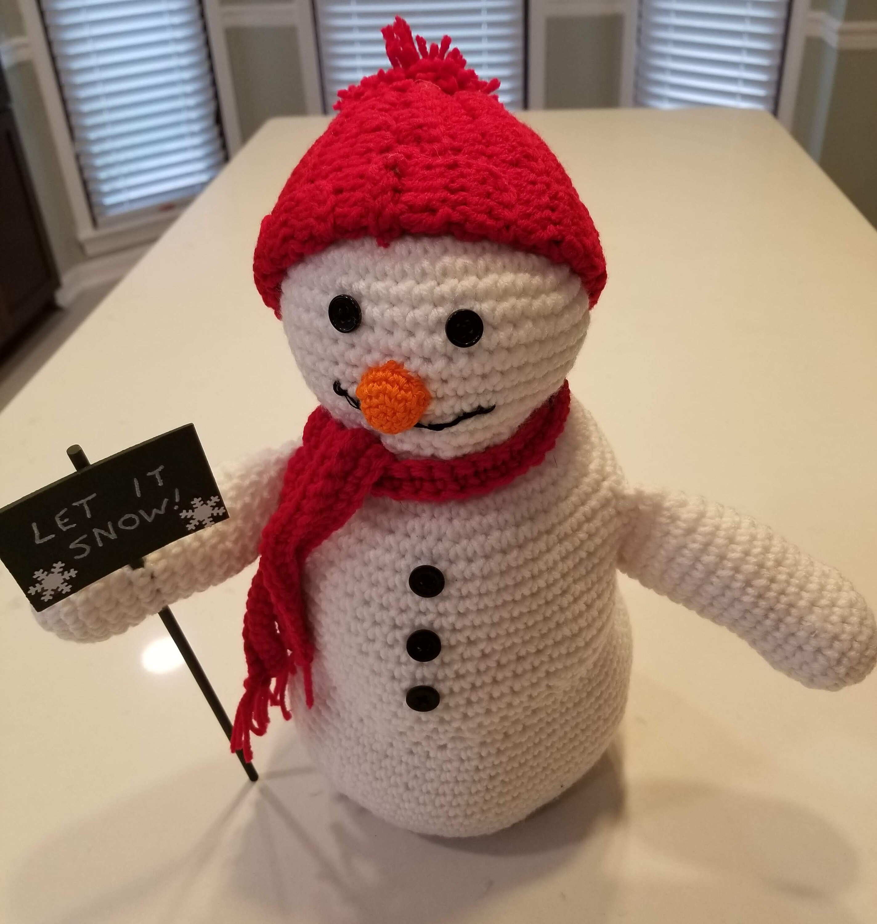 Let It Snow Snowman - Etsy