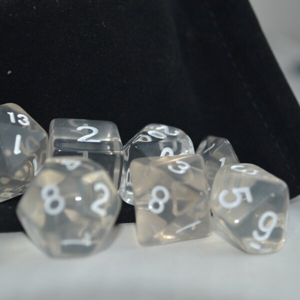 Clear Dice - Etsy