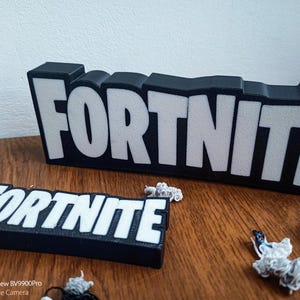 Fortnight Inspired 3d Printed Sign | 3d Printed PLA Plastic - Gamers ...