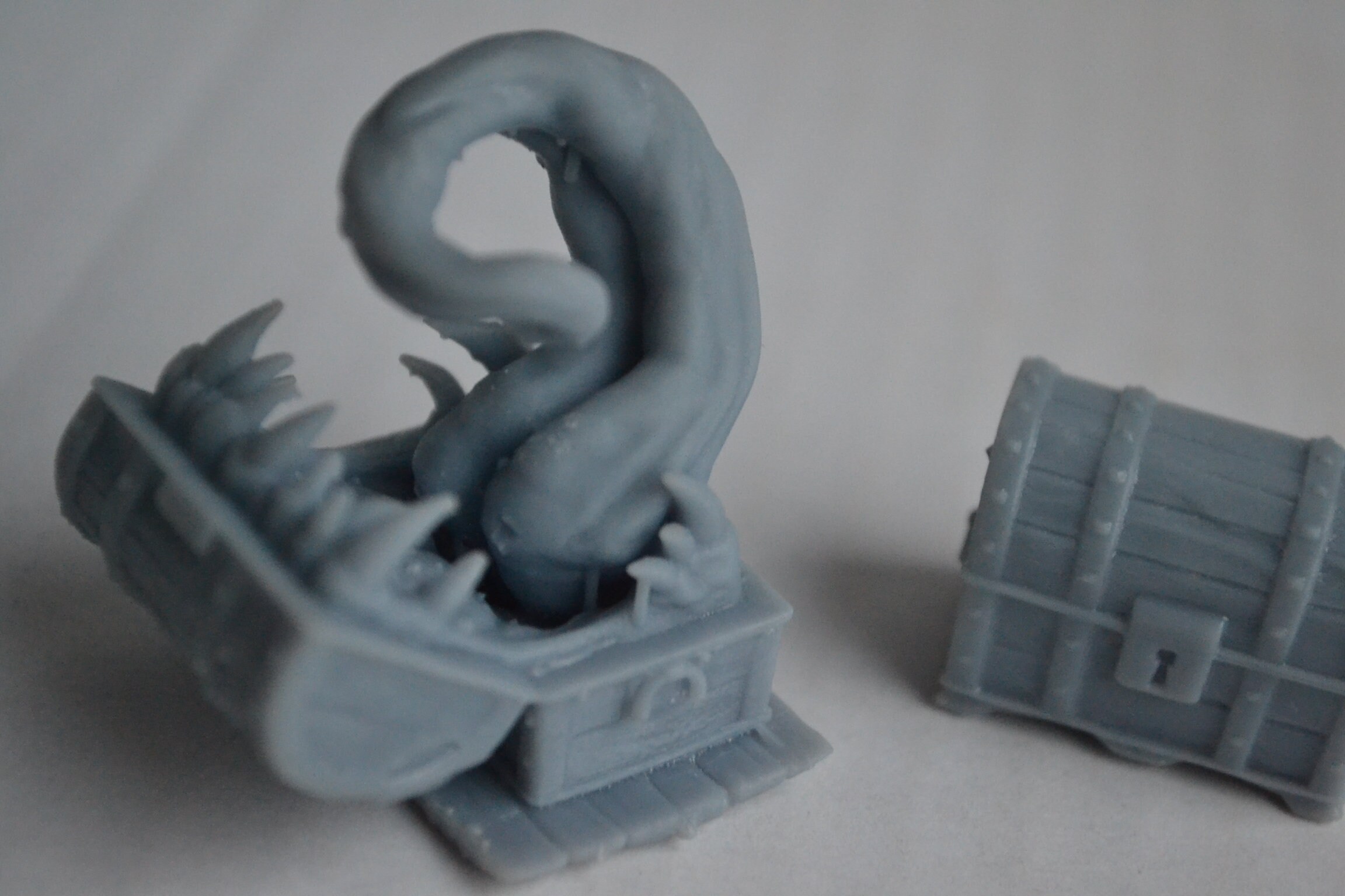 Mimic Treasure Chest Resin 3d Printed Miniatures Ideal for | Etsy