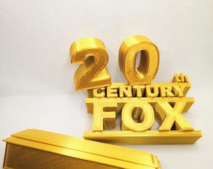 3D Printed 20th Century Fox Logo - PLA Plastic - Random Color (ready to ...