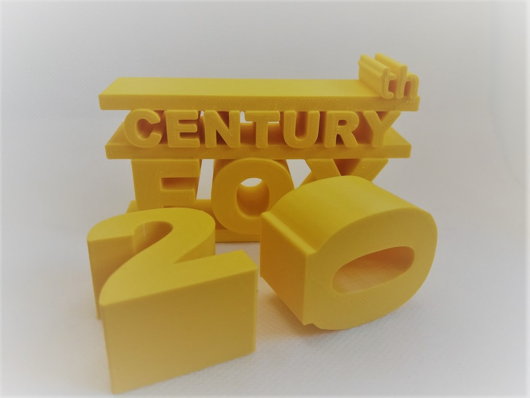 20th Century Fox Style Logo 3d Printed PLA Plastic Bio - Etsy UK