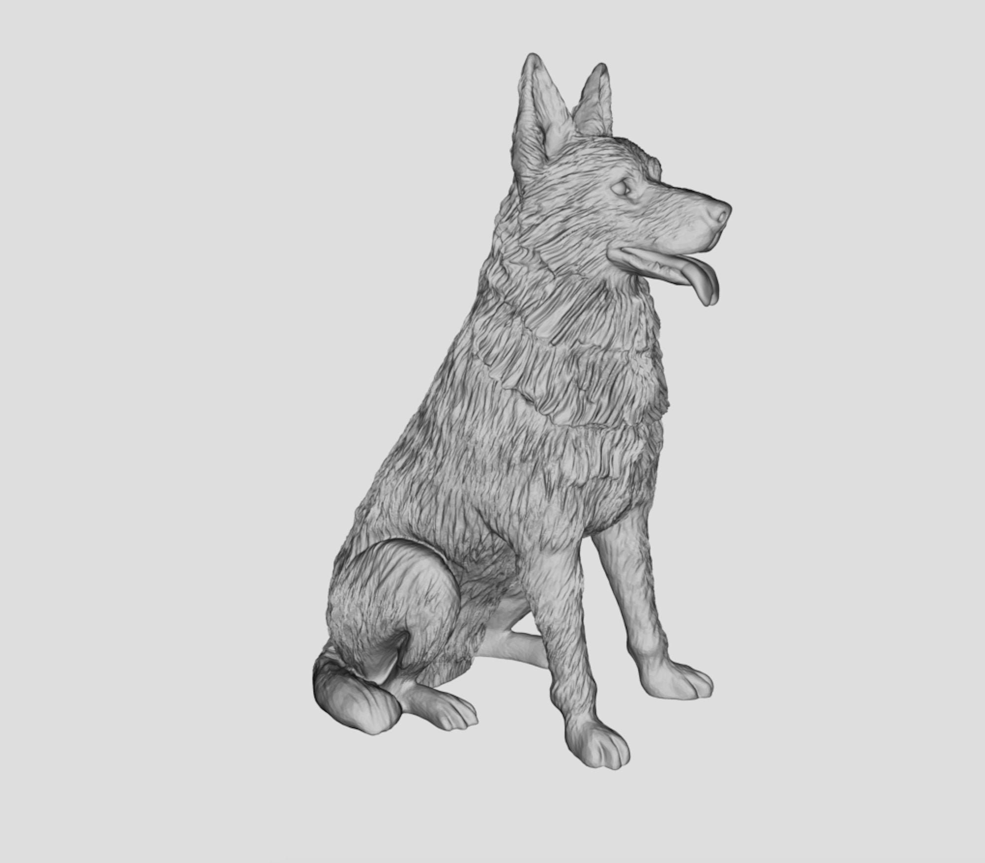 German Shepherds 3d Print Miniature Dungeons Dnd Miniature | Etsy