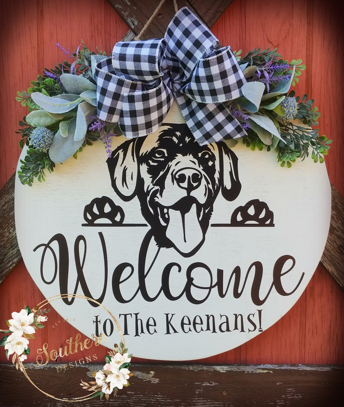 Dog Door Hanger Labrador Welcome Sign Hope You Like Dog | Etsy