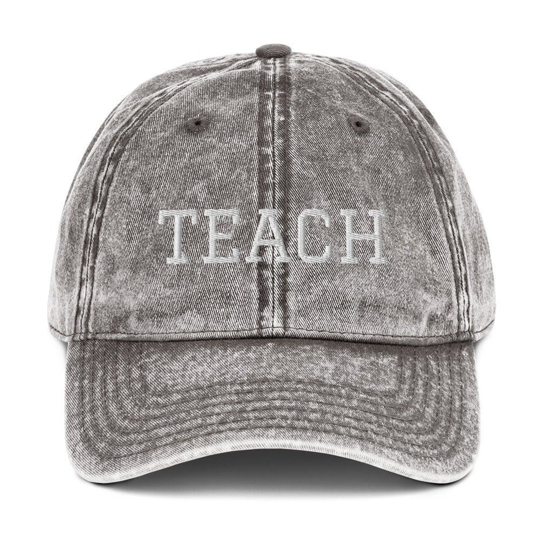 Teacher Hat, Distressed Hat, Hats for Teachers, Teacher Gift Ideas ...