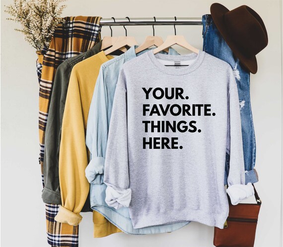 Your Favorite Things Customized Four Favorite Things Fully - Etsy