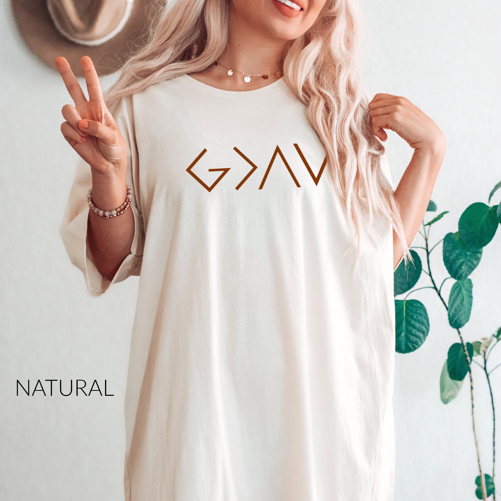 God is Greater Than Shirt Christian Crewneck Christian Merch God is ...
