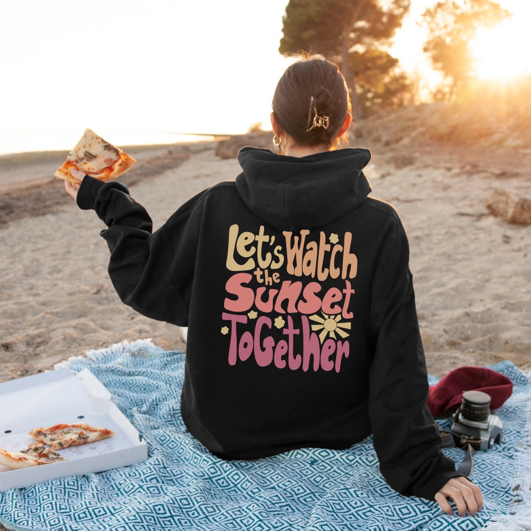 Sunset Hoodie Beach Hoodie Aesthetic Hoodie Sunset Sweatshirt Coconut ...