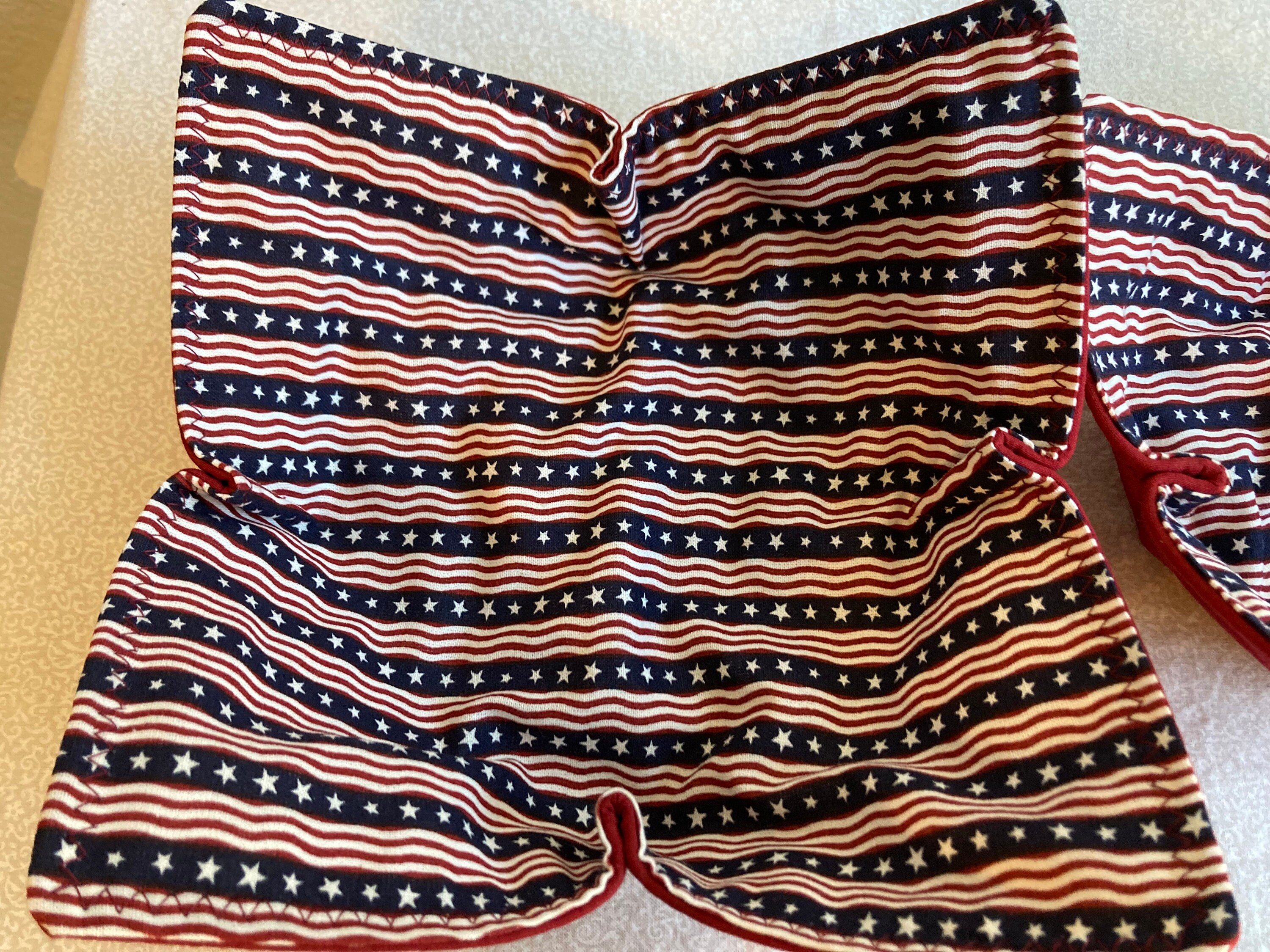 Microwave Bowl Cozy 4th of July Patriotic, Stars & Stripes, Fireworks ...