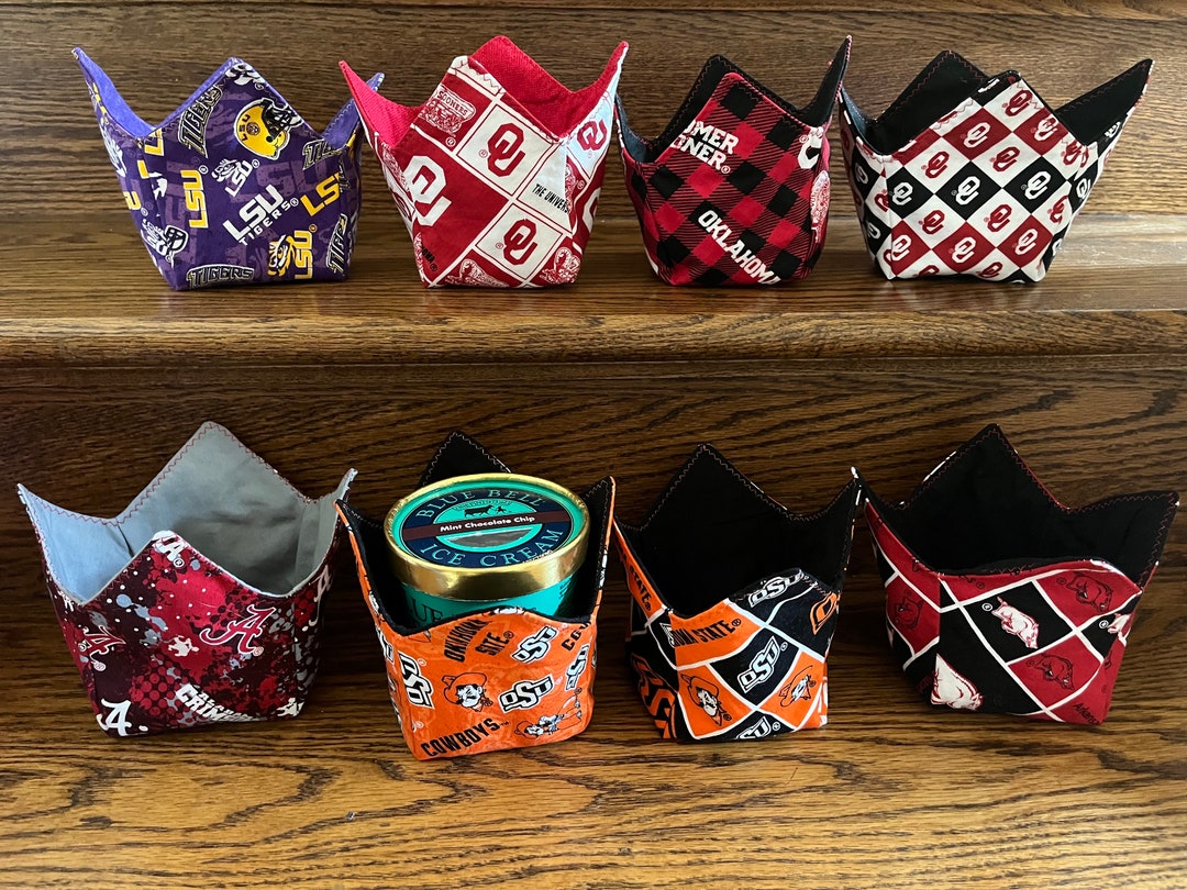 Ice Cream Pint Bowl Cozy Collection #2- Sports NCAA - Etsy