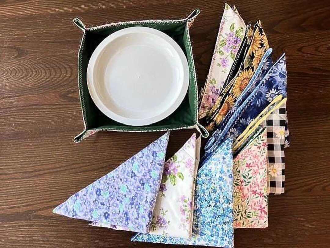 Microwave Plate Cozy - Collection of Flowers - Etsy