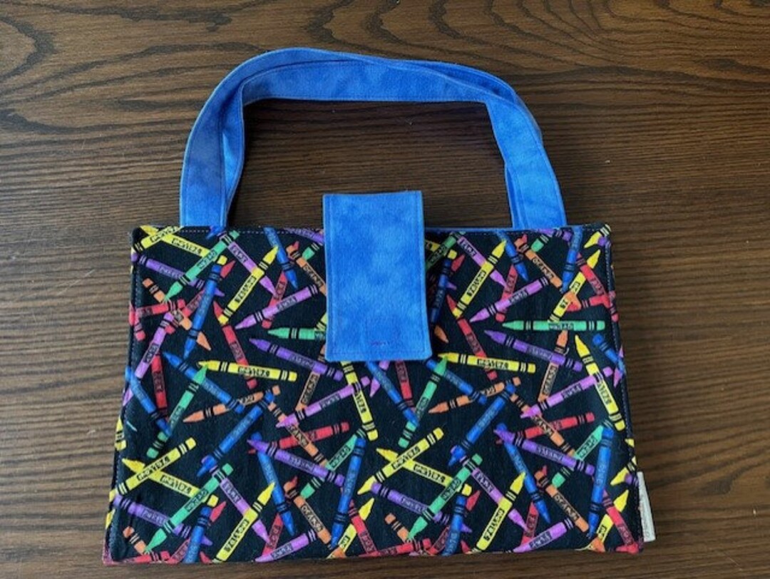 Crayon/colored Pencil/art Portfolio Children's Tote Bag- Crayons - Etsy