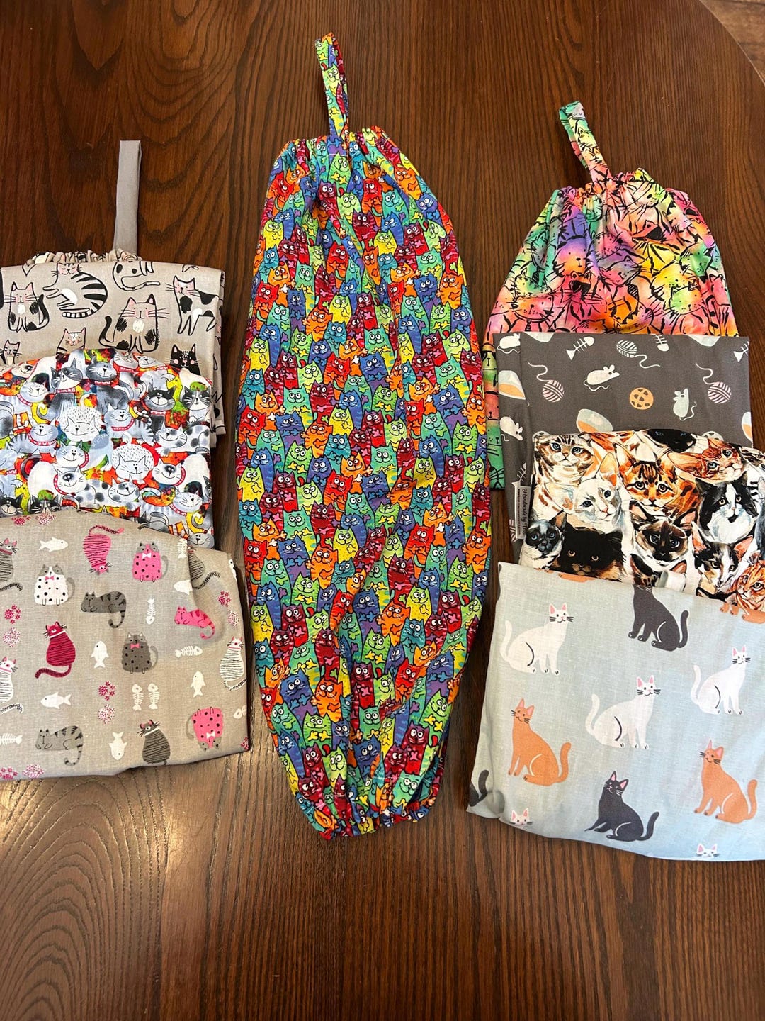 Plastic Bag Holder Animal Cats Kittens I Meow You, Love You, Fish Bones ...