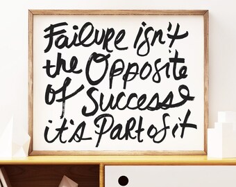 Success Failure Art - Etsy