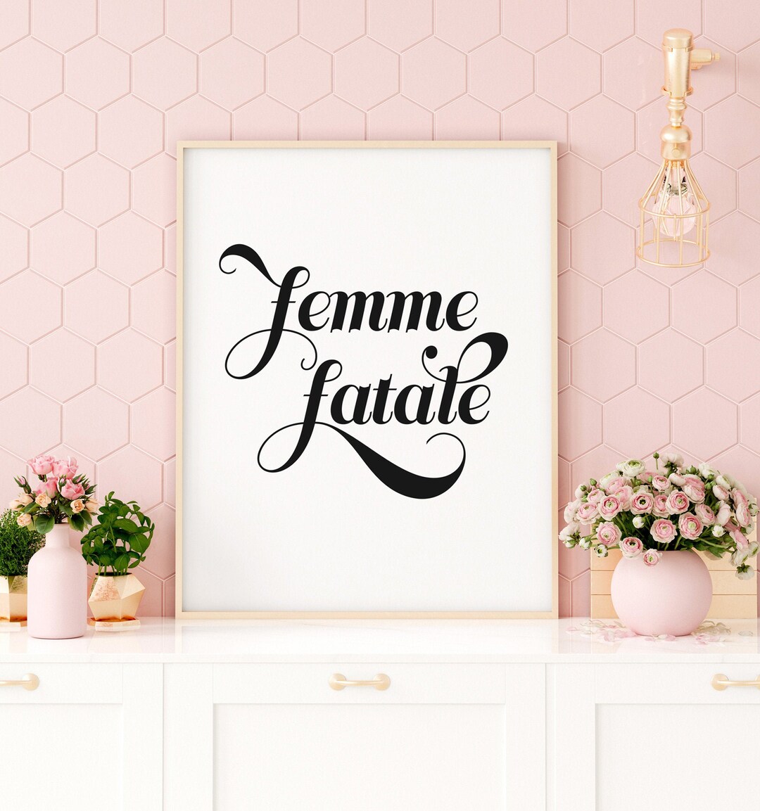 Femme Fatale Wall Art, PRINTABLE Wall Art, Girl Power, Empowerment ...