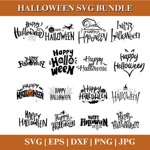 HALLOWEEN SVG Bundle, Halloween Cut Files for Cricut, Halloween Clipart ...