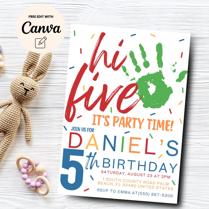 High Five Birthday - Etsy
