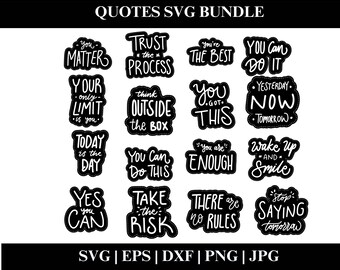 Inspirational Sayings Svg Bundle, Motivational Svg Bundle ...
