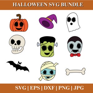 HALLOWEEN SVG Bundle, Halloween Cut Files for Cricut, Halloween Clipart ...