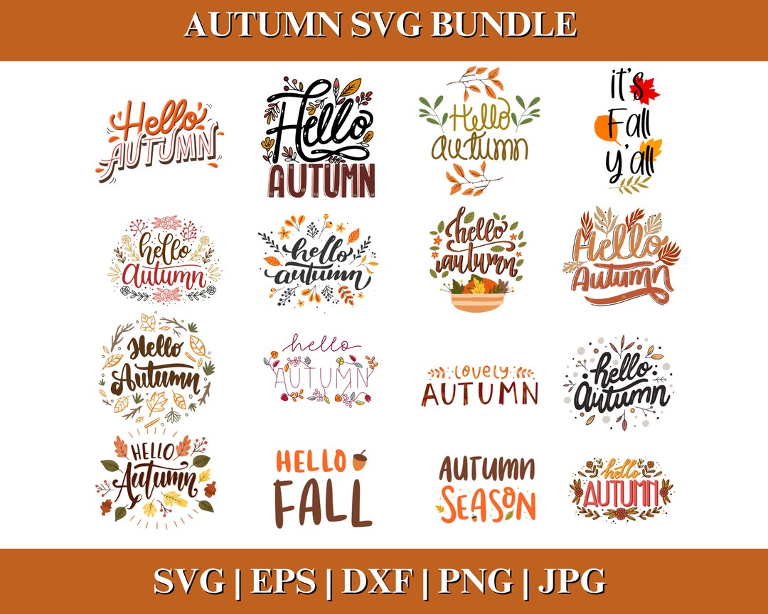 Fall SVG, Fall SVG Bundle, Autumn Svg, Thanksgiving Svg, Fall Svg ...