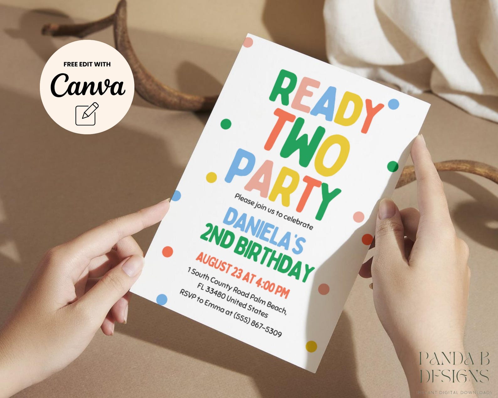 Ready Two Party 2nd Birthday, Confetti Birthday Party, Retro 2nd ...