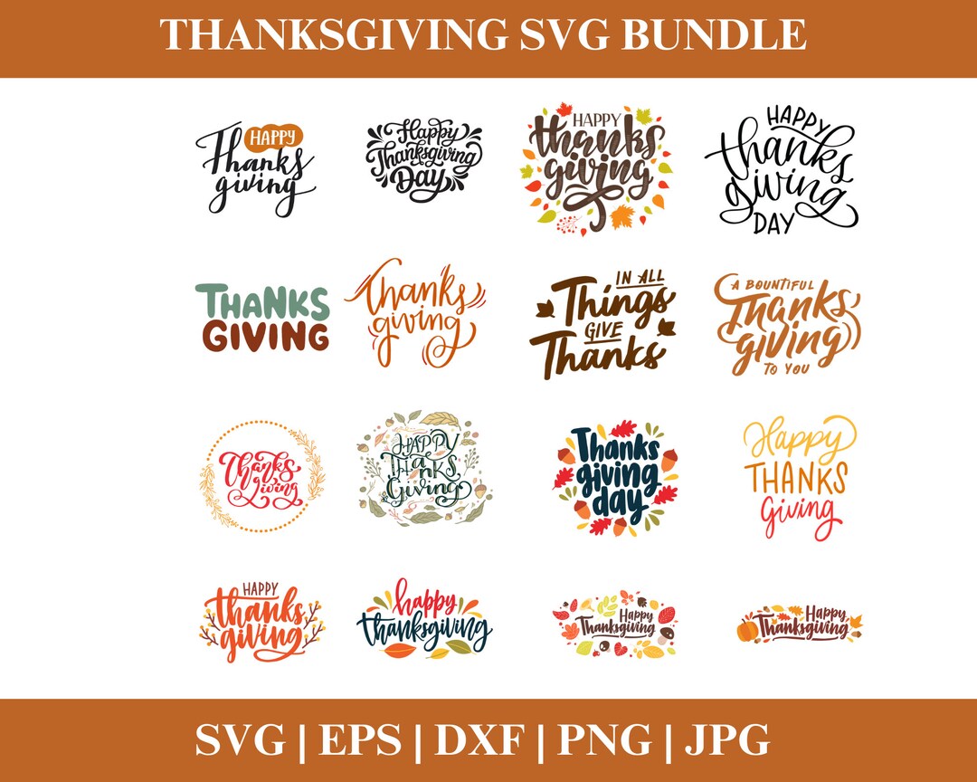 Thanksgiving SVG Bundle, Fall SVG Bundle, Fall Svg, Autumn Svg, Fall ...