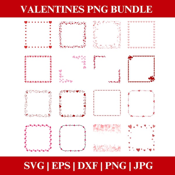 Valentines Borders - Etsy